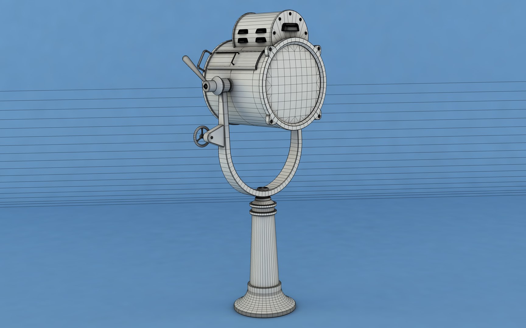 3D Model Marine Searchlight - TurboSquid 1245344
