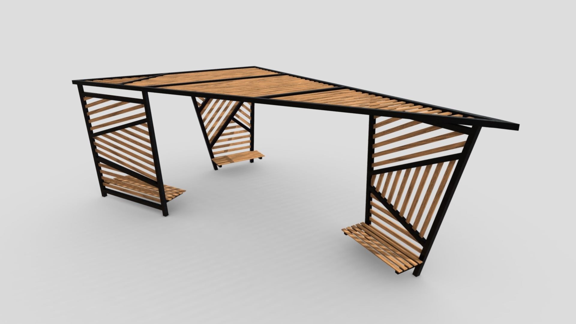 3D Model Outdoor Seating - TurboSquid 2429211