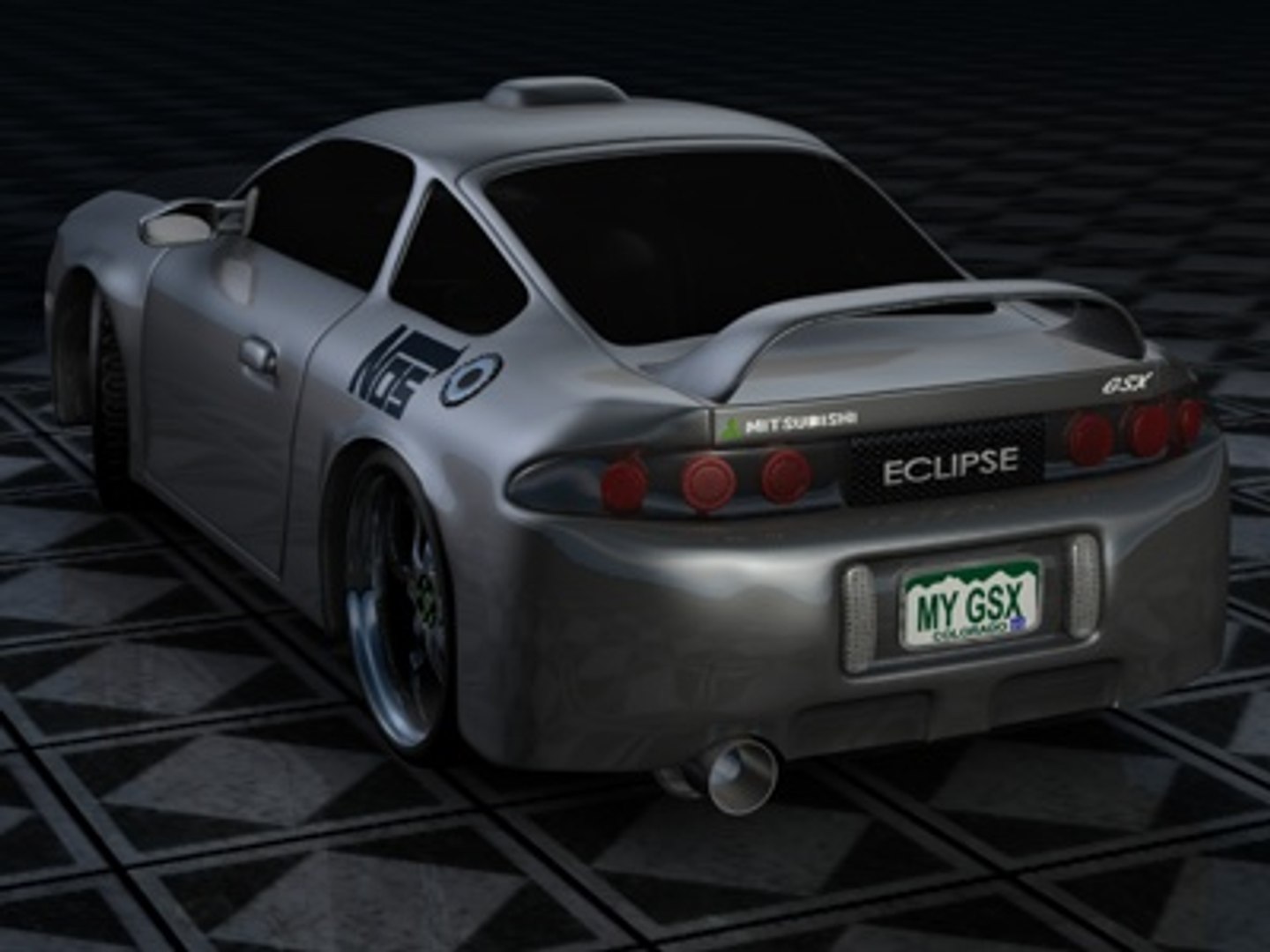 Eclipse Mitsubishi Gsx 3d Model