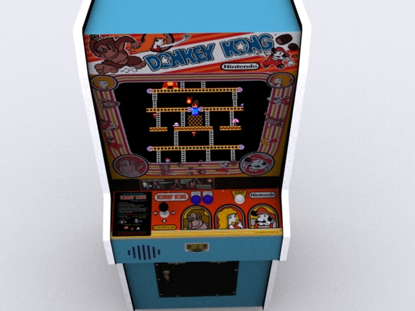 3d Donkeykong Arcade Model