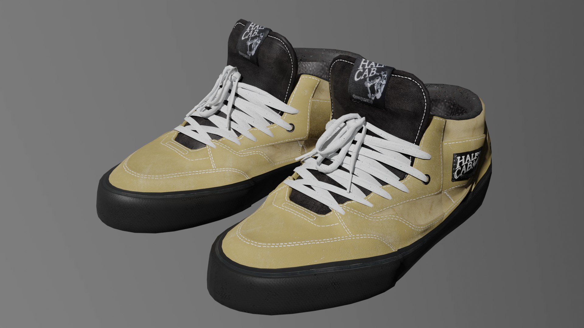 Vans Half Cab Skateboarding Sk8 Sb Bmx Shoes Sneakers 3D model ...