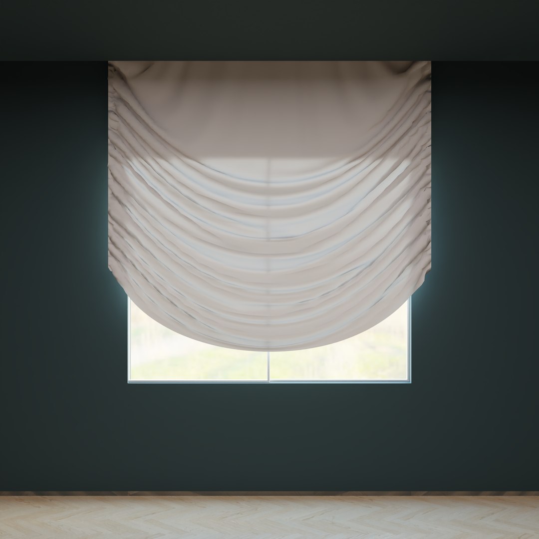 Realistic 7 Curtain Styles In High And Low Poly 3D - TurboSquid 1847531