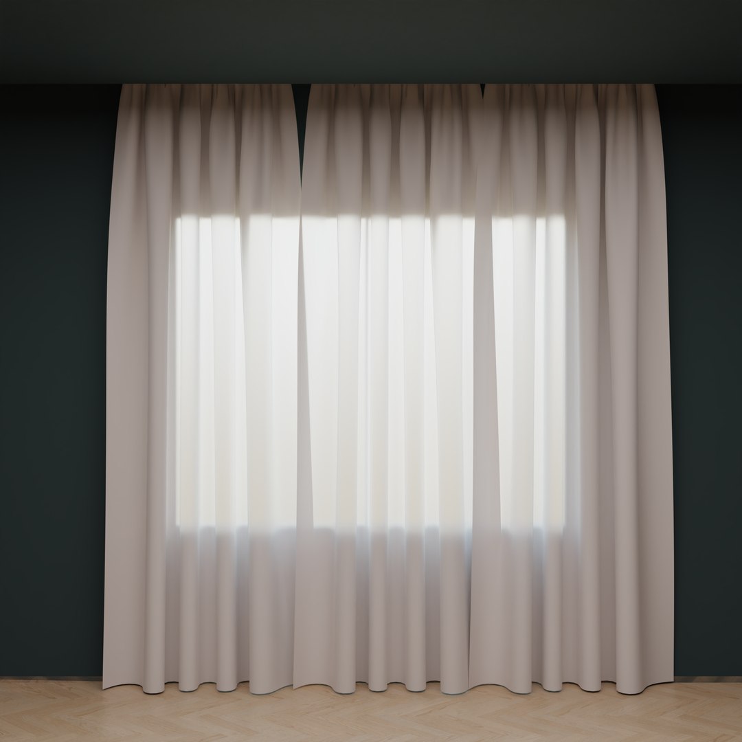 Realistic 7 Curtain Styles In High And Low Poly 3D - TurboSquid 1847531