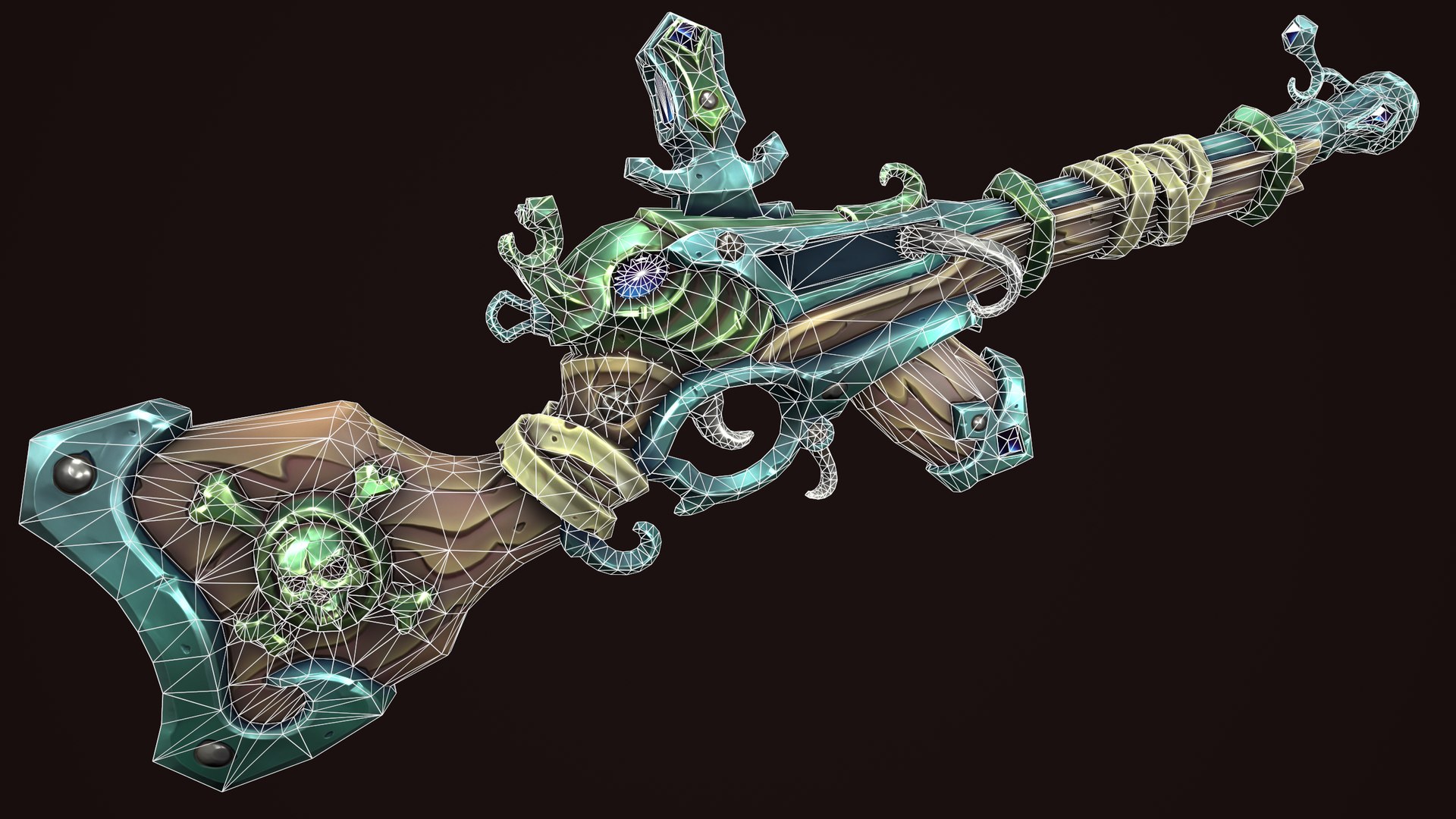 3D Pirate Assault Rifle Model - TurboSquid 2251559