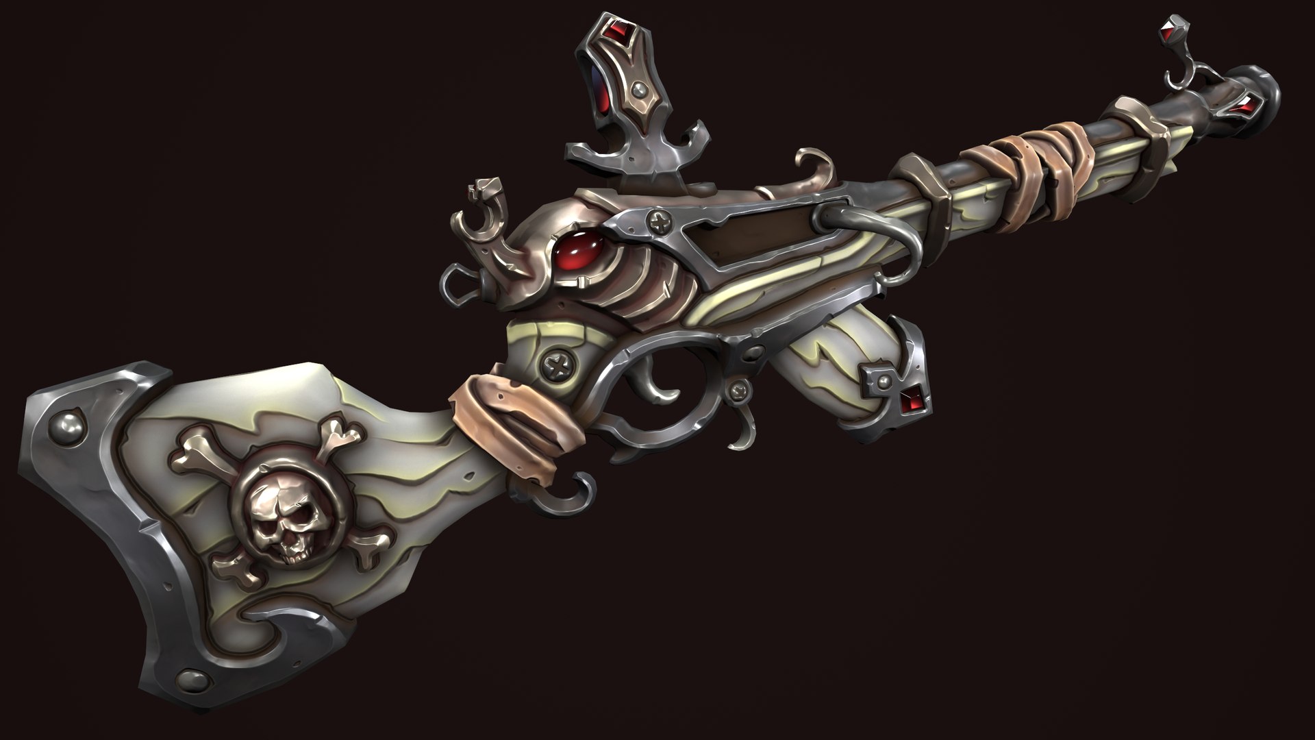 3D Pirate Assault Rifle Model - TurboSquid 2251559