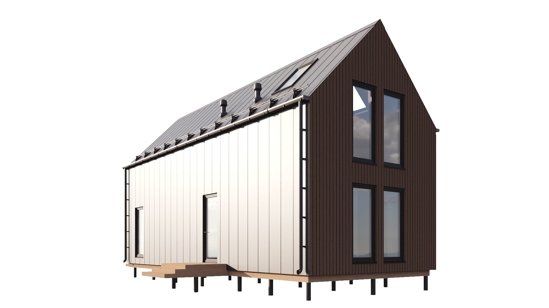 3D Tiny 2-story Barnhouse Model - TurboSquid 1966110