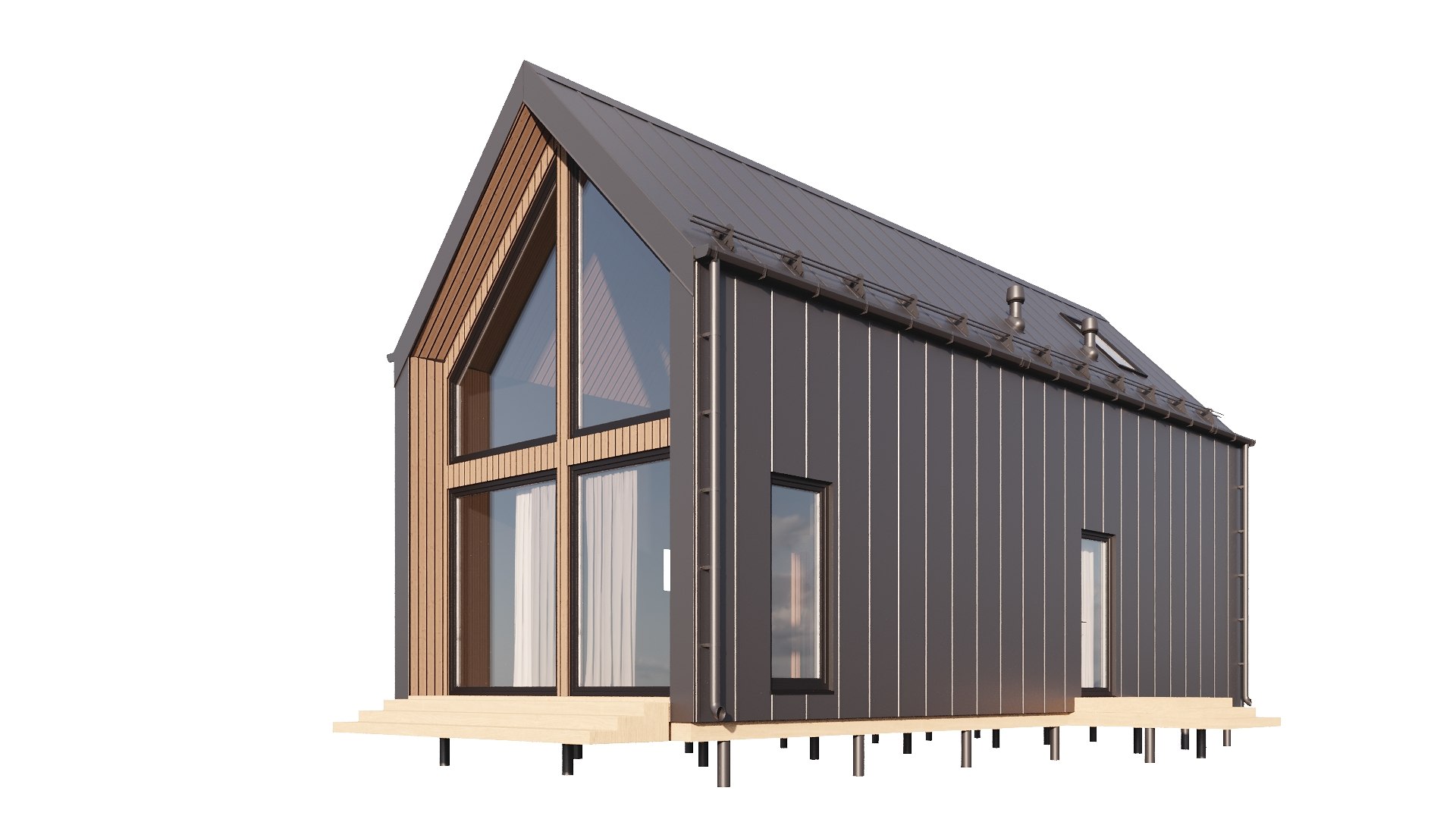 3D Tiny 2-story Barnhouse Model - TurboSquid 1966110