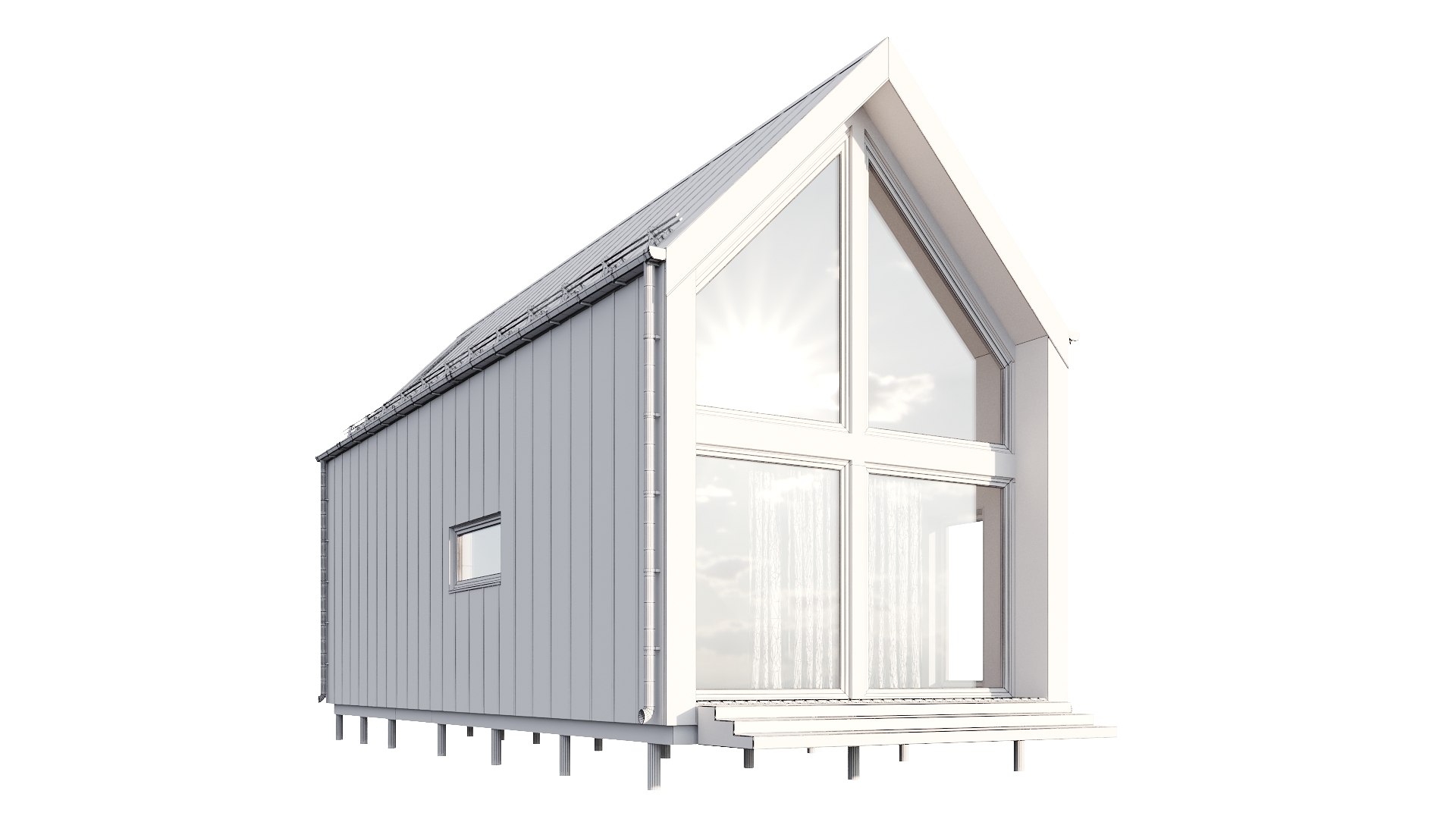 3D Tiny 2-story Barnhouse Model - TurboSquid 1966110