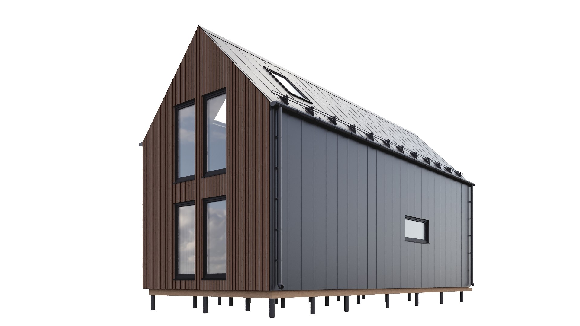 3D Tiny 2-story Barnhouse Model - TurboSquid 1966110