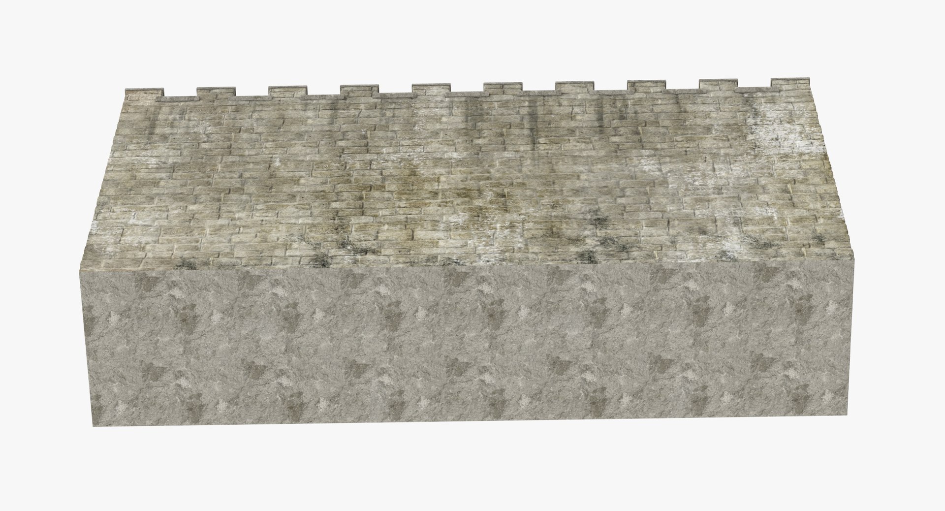 3d Wall Section 02 Model