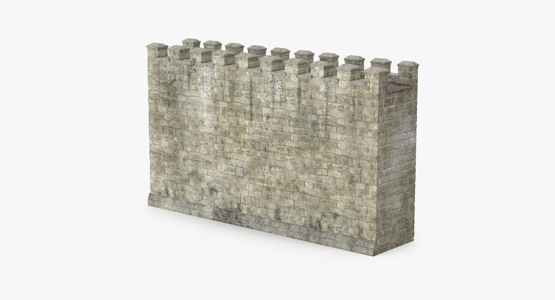 3d Wall Section 02 Model