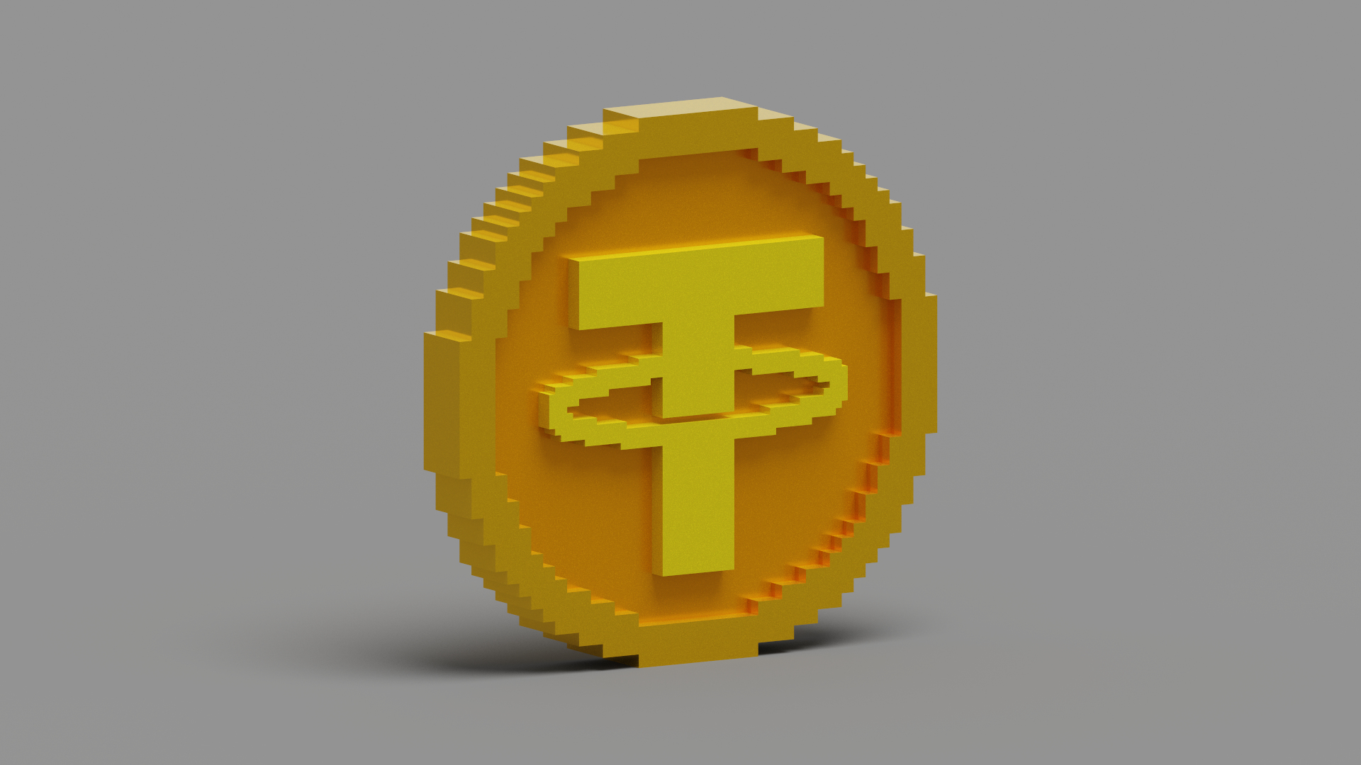 Voxel Tether Coin 3D - TurboSquid 1857609