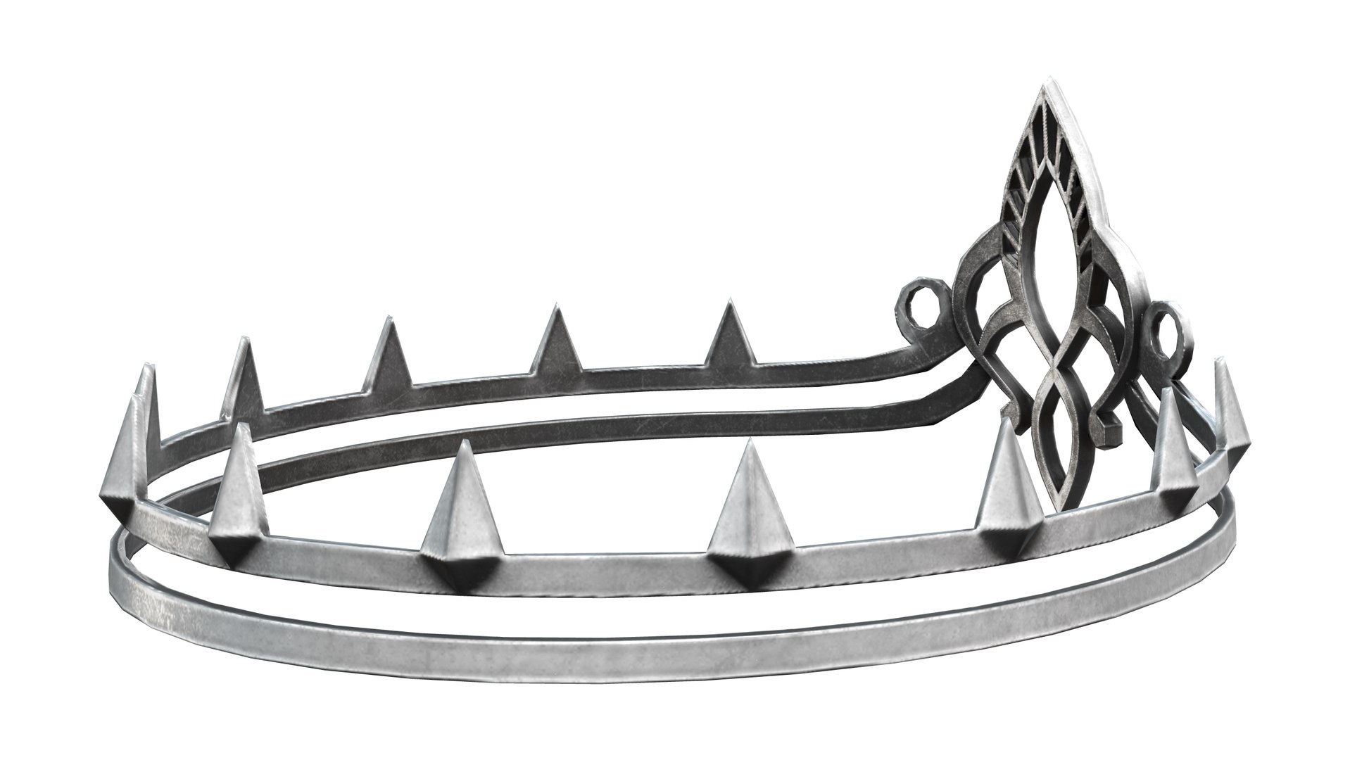 Knights Silver Tiara Crown 3D Model - TurboSquid 1931966