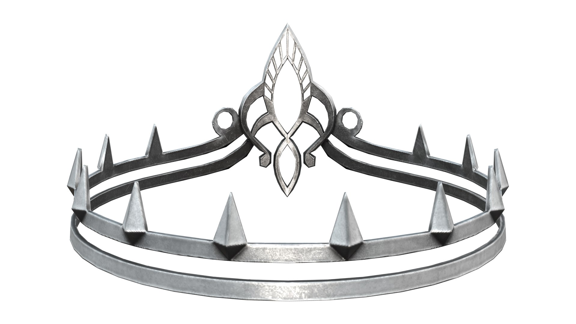 Knights Silver Tiara Crown 3D Model - TurboSquid 1931966