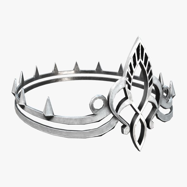 Knights Silver Tiara Crown 3D model - TurboSquid 1931966