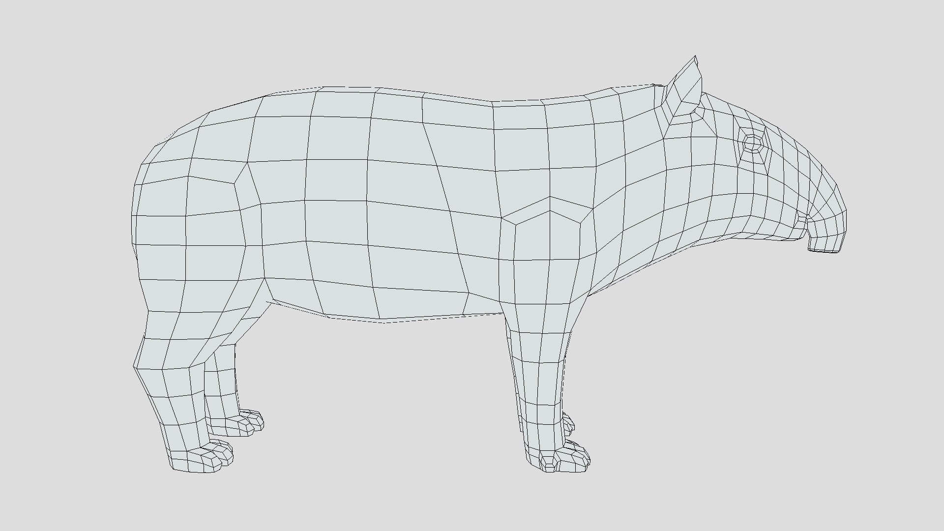 Low Poly Cartoon Tapir Model - TurboSquid 1845364