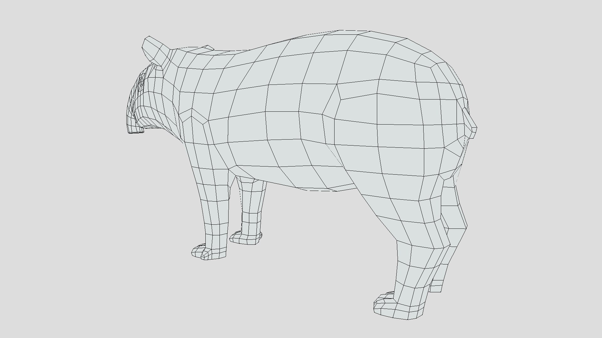 Low Poly Cartoon Tapir Model - TurboSquid 1845364