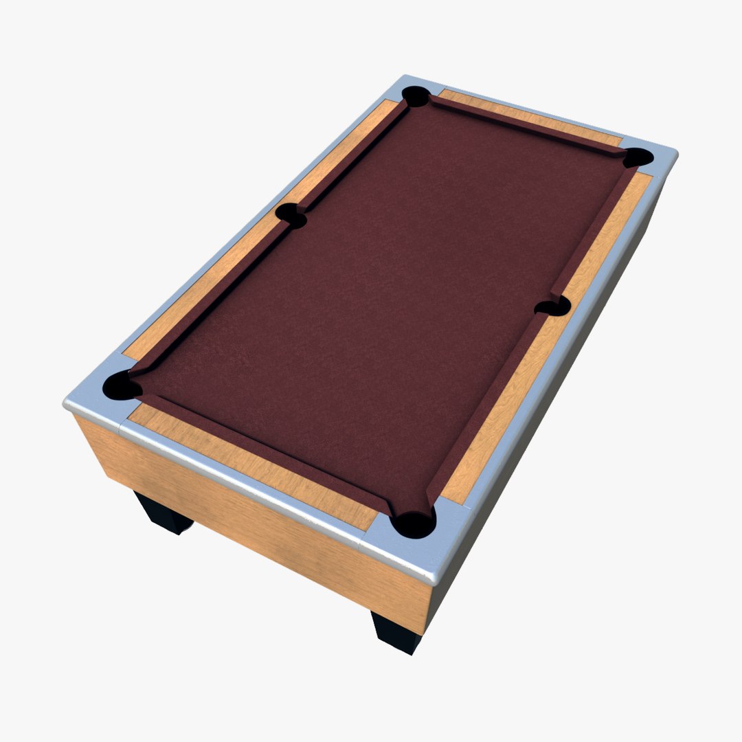 3d Model Of Pool Table