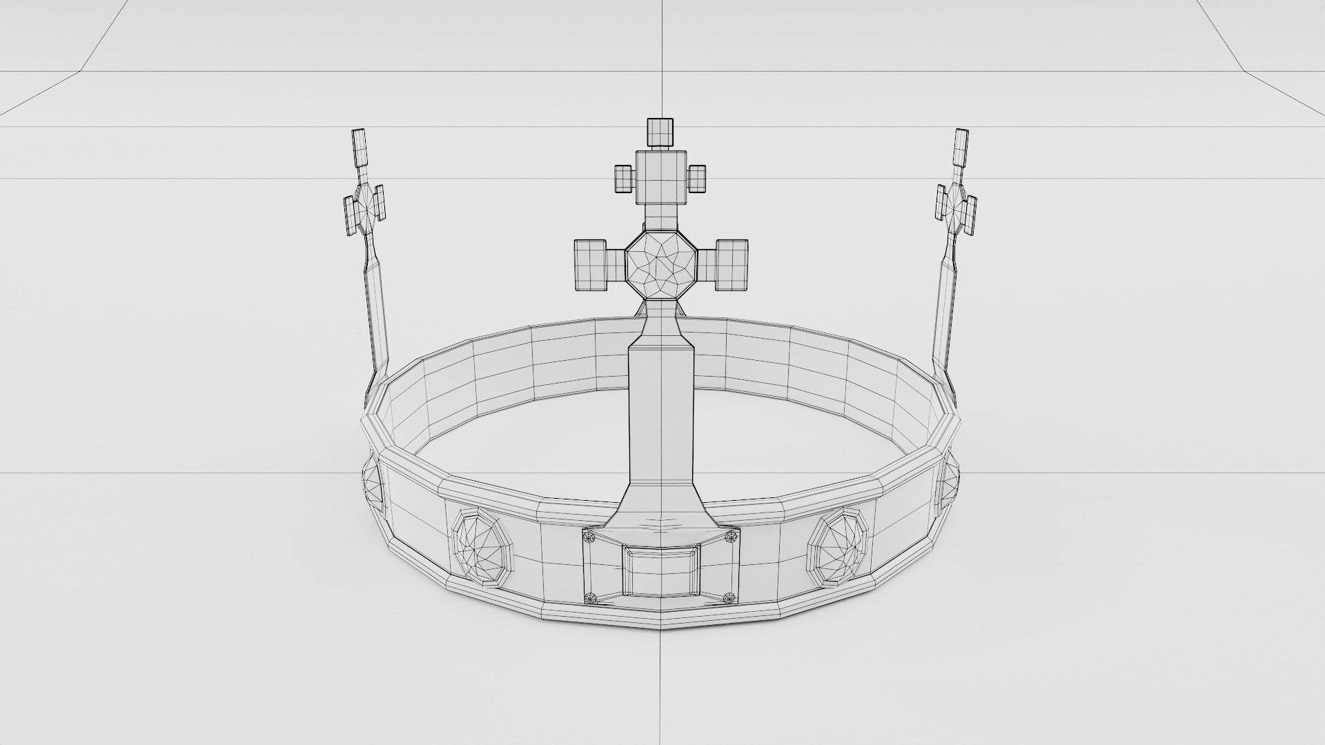 3D Grungy Wooden Crown 3d Model - TurboSquid 1953796