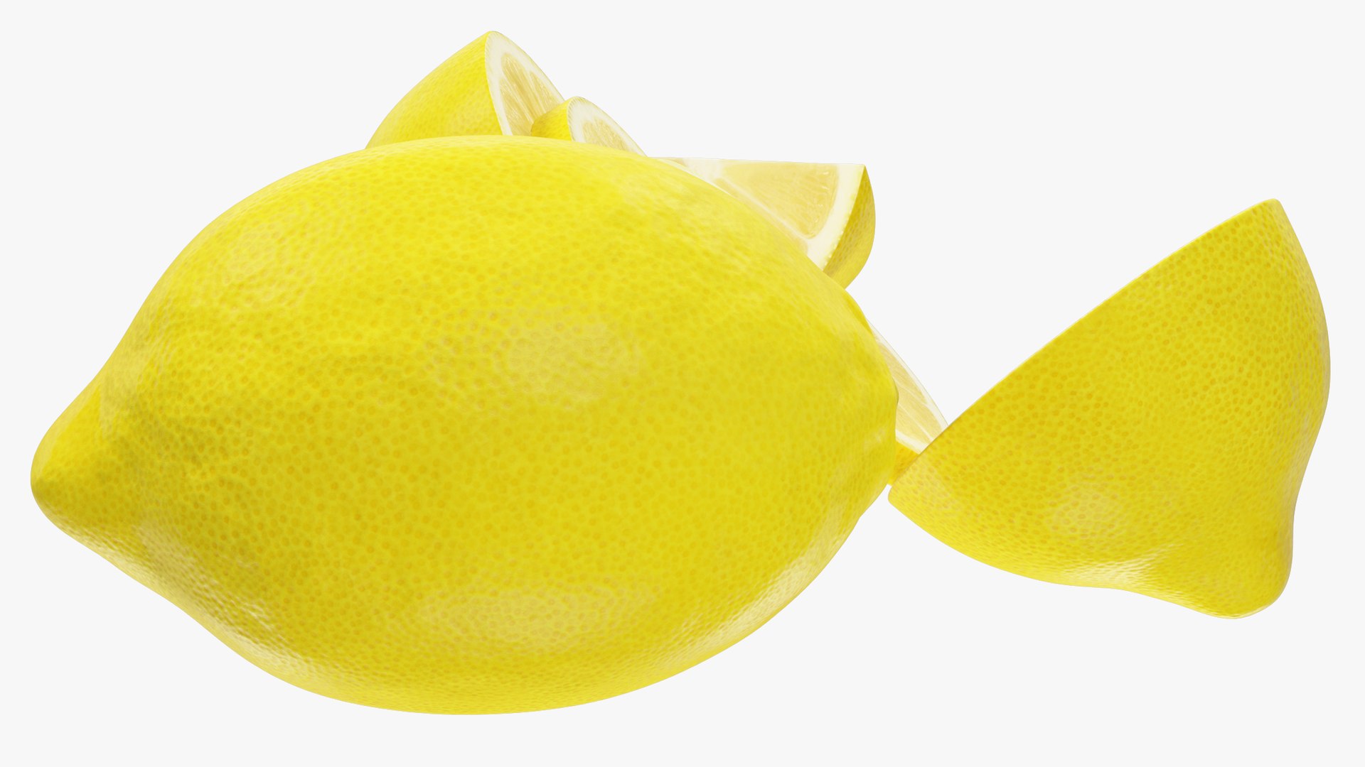 Lemon Cut V2 3D Model - TurboSquid 2193689