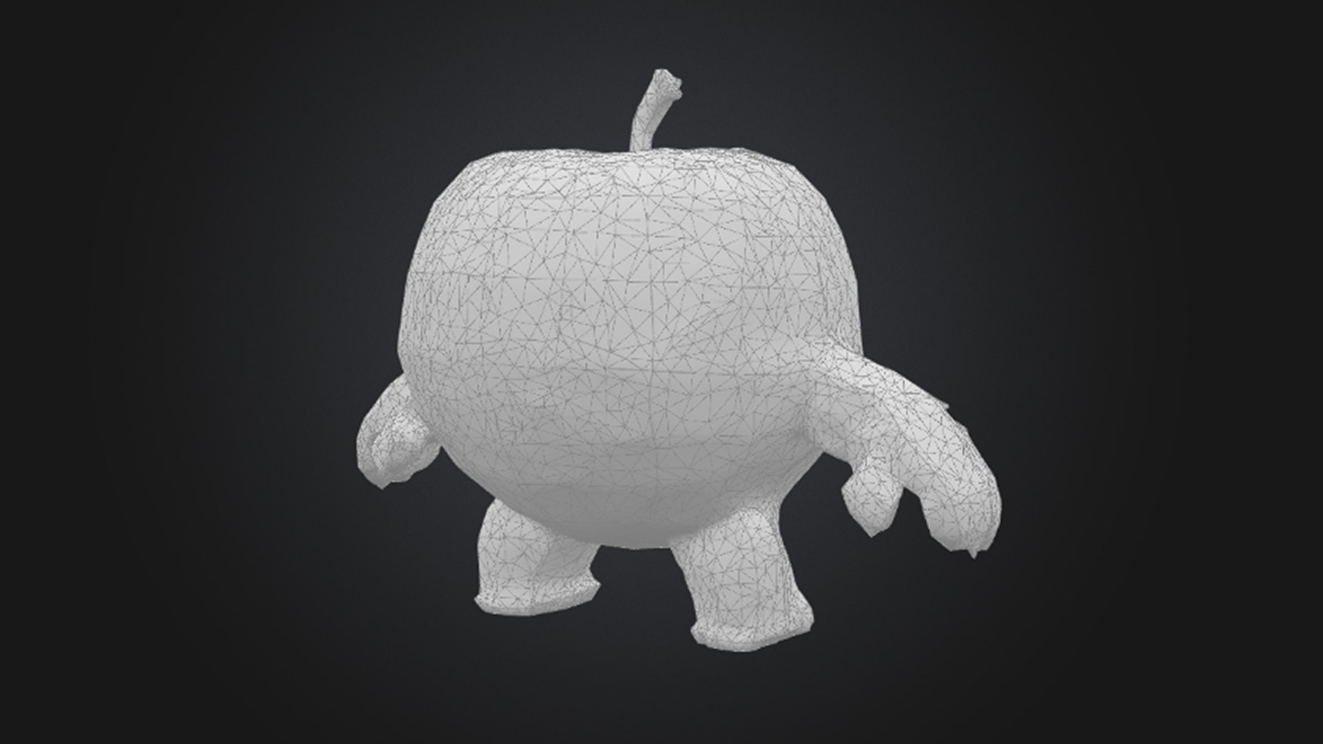 Apple Creature Cat Fruit Meme 3D Model For Printing Funny Animal ...