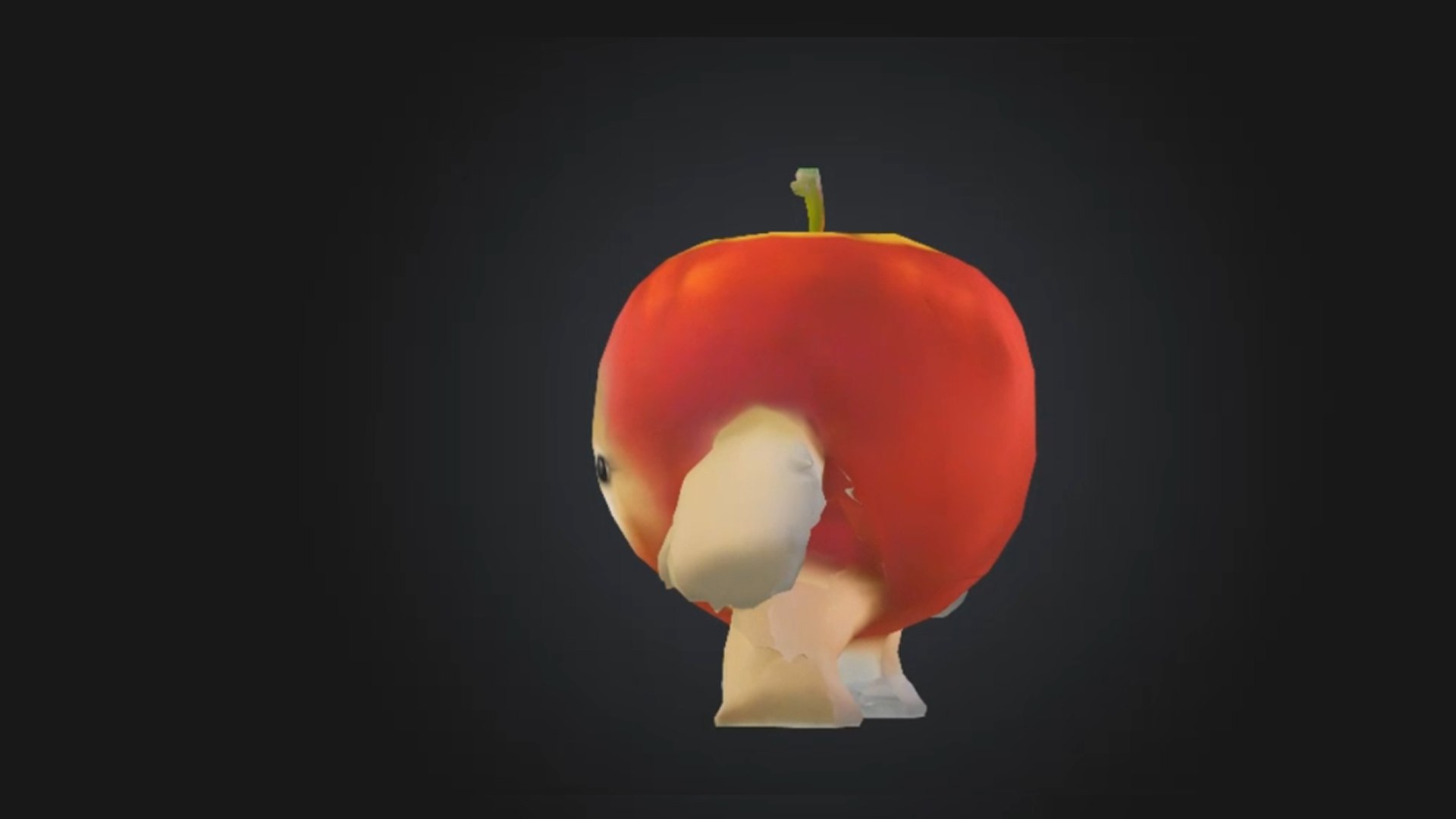 Apple Creature Cat Fruit Meme 3D Model For Printing Funny Animal ...