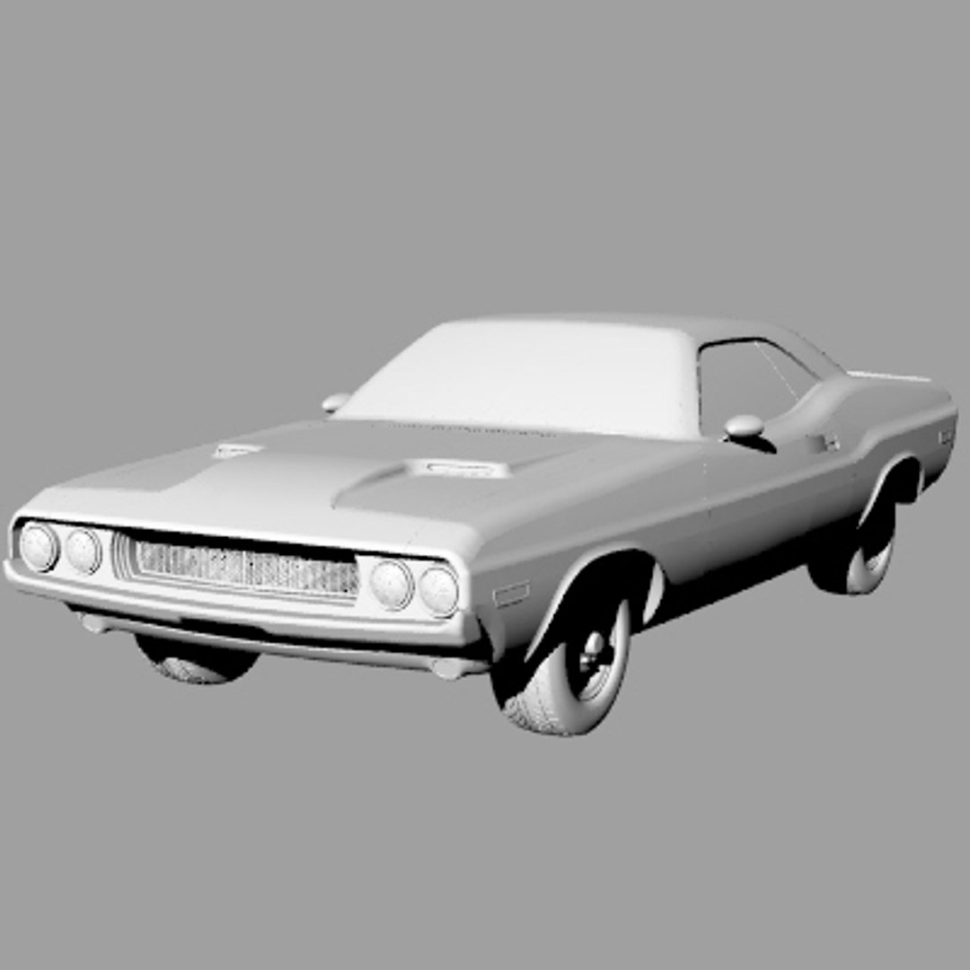 3d Muscle Car Model