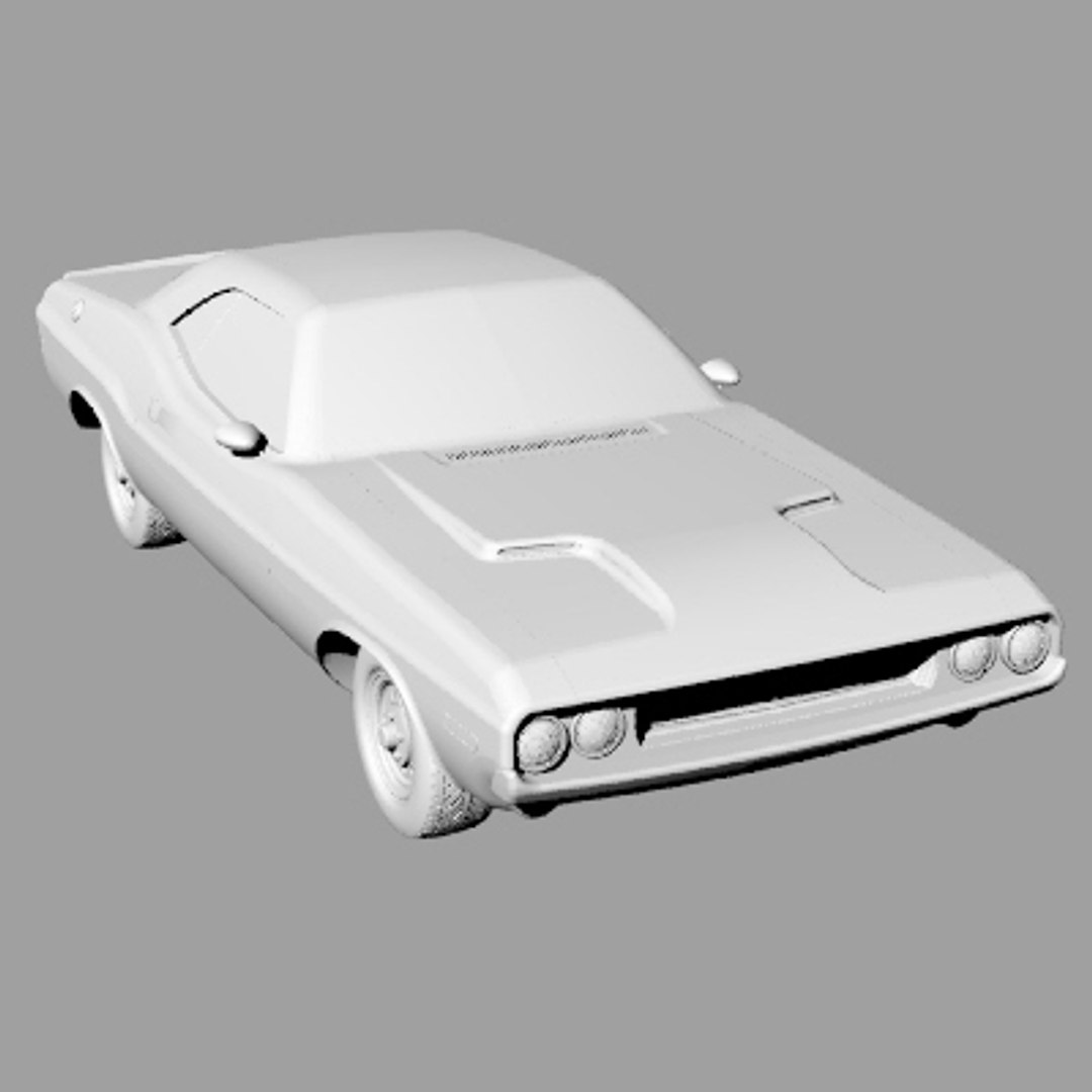 3d Muscle Car Model