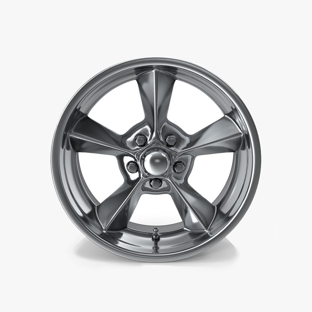 BG Rod Works Old School Wheel 17x7 Chrome 1965-1973 3D - TurboSquid 2103517