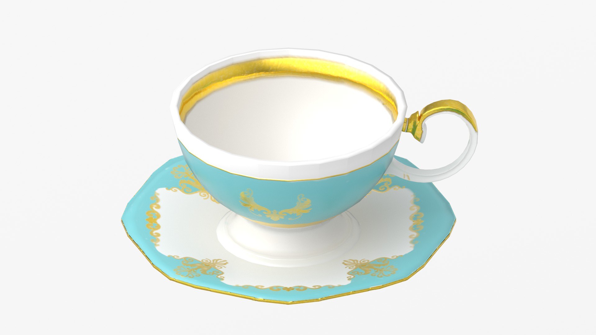 Victorian Tea Set 3D model - TurboSquid 1866679