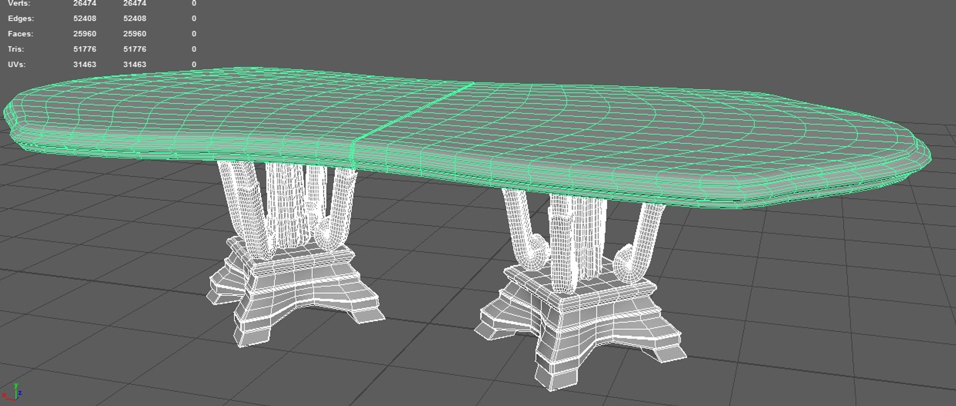 Free Obj Mode Table Dining Victorian