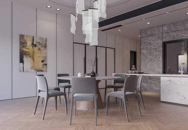3D Dining room Sketchup file Full Material Vray 4 FBXOBJ - TurboSquid ...