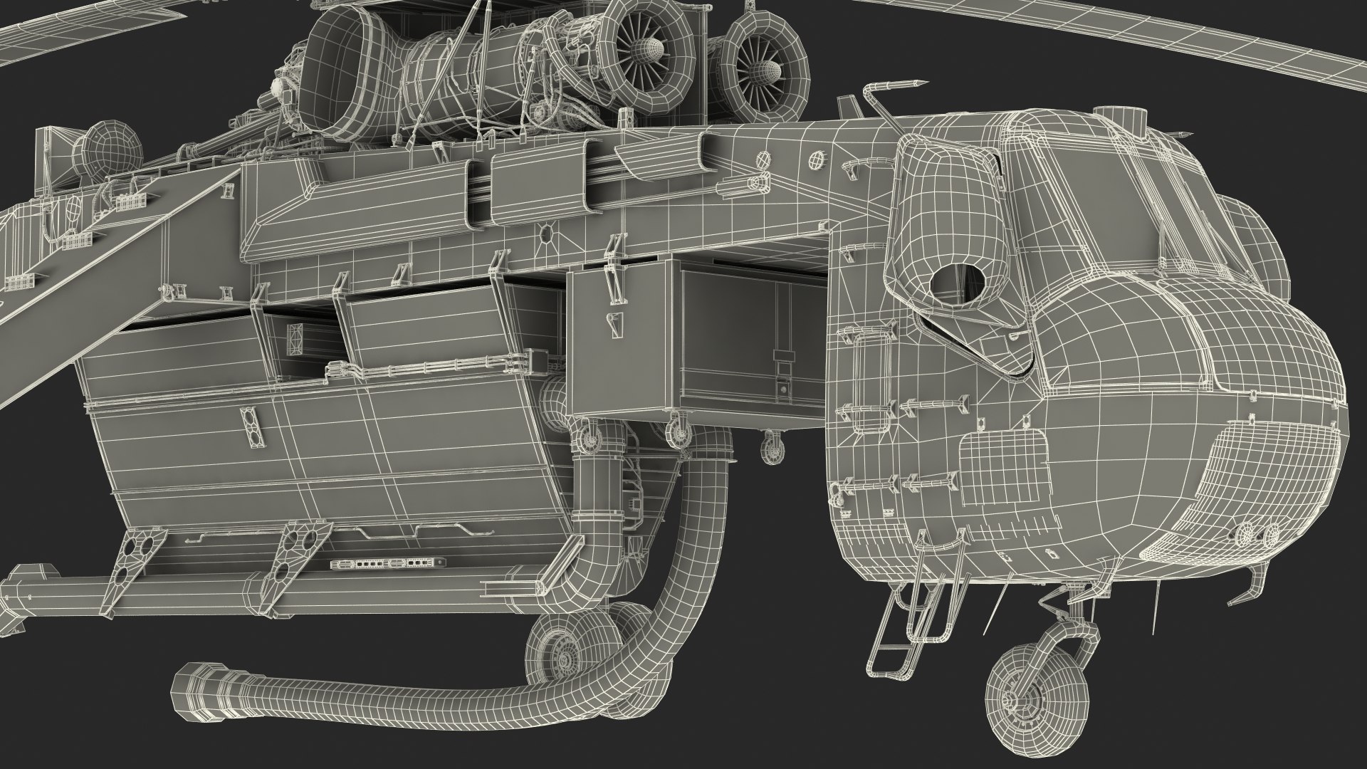 Sikorsky s-64 skycrane firefighting 3D model - TurboSquid 1485134