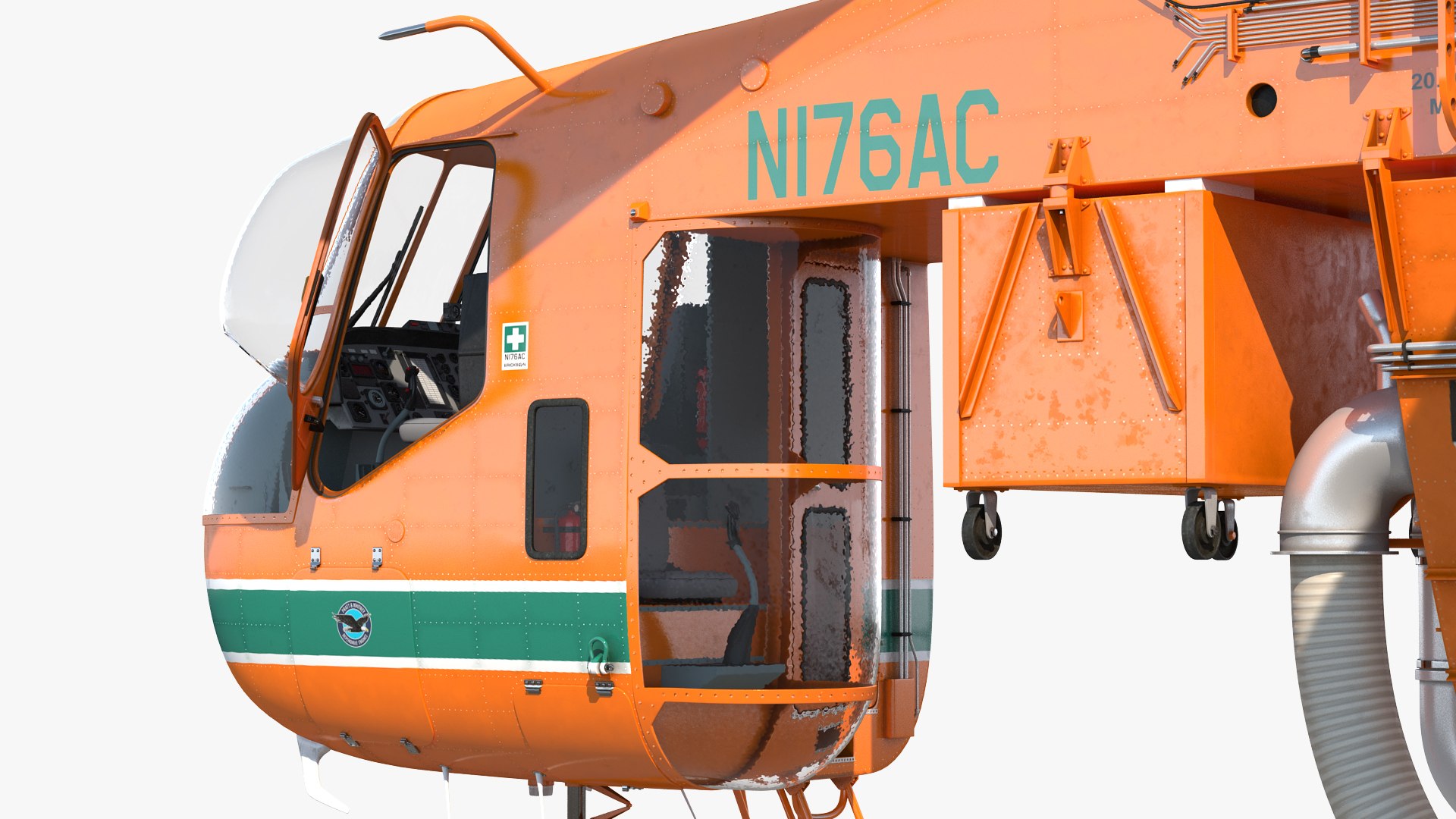 Sikorsky S-64 Skycrane Firefighting 3D Model - TurboSquid 1485134