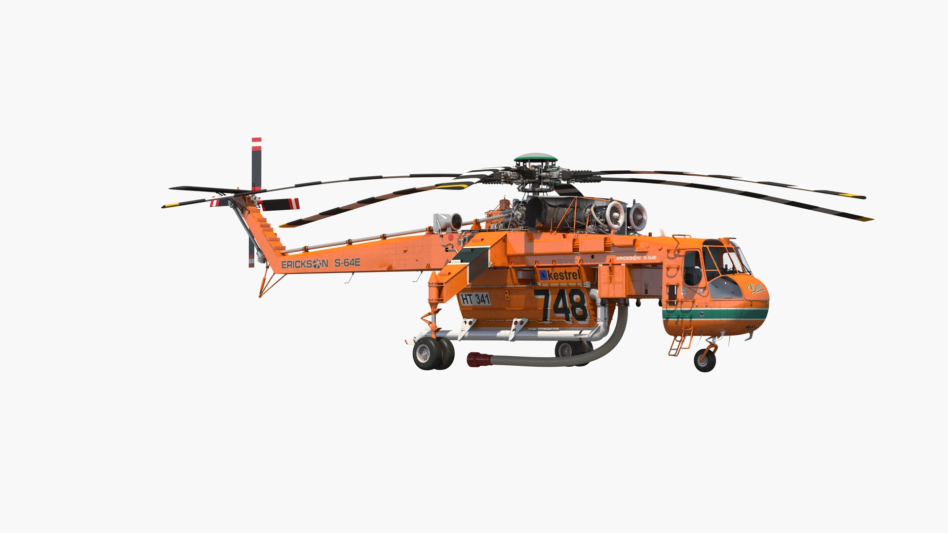 Sikorsky S-64 Skycrane Firefighting 3D Model - TurboSquid 1485134