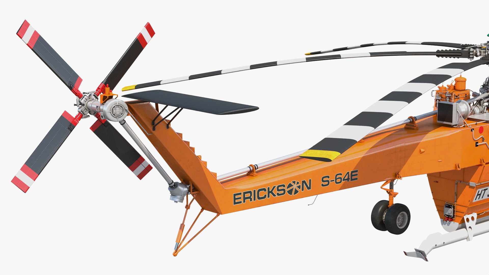 Sikorsky S-64 Skycrane Firefighting 3D Model - TurboSquid 1485134