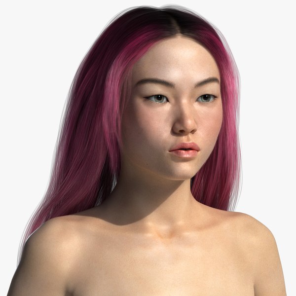 3D модель Сяо Мэй Реалистичный азиатский персонаж молодой женщины - TurboSquid 2304932