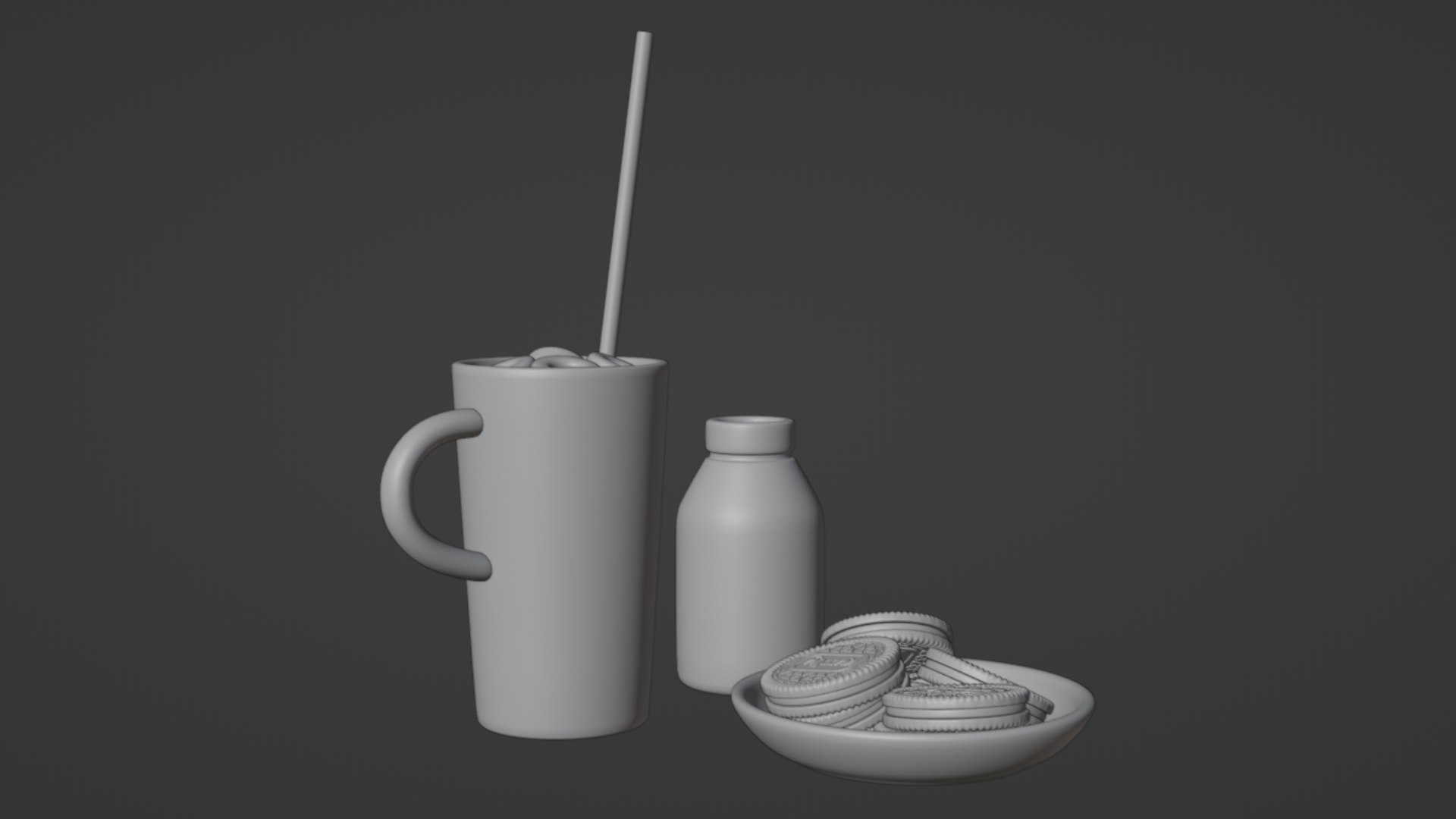 Iced Coffee 001 3D Model - TurboSquid 2240067