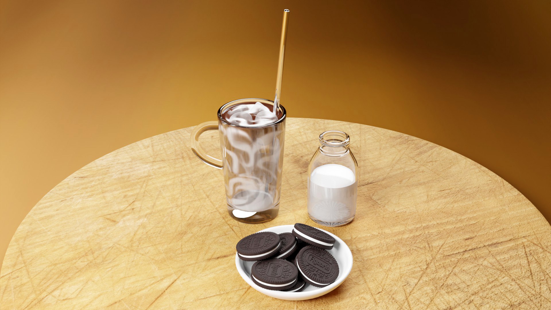 Iced Coffee 001 3D Model - TurboSquid 2240067