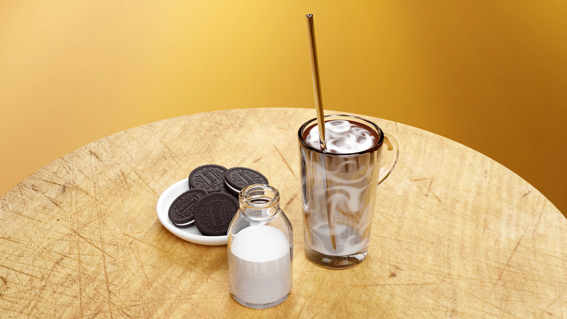 Iced Coffee 001 3D Model - TurboSquid 2240067
