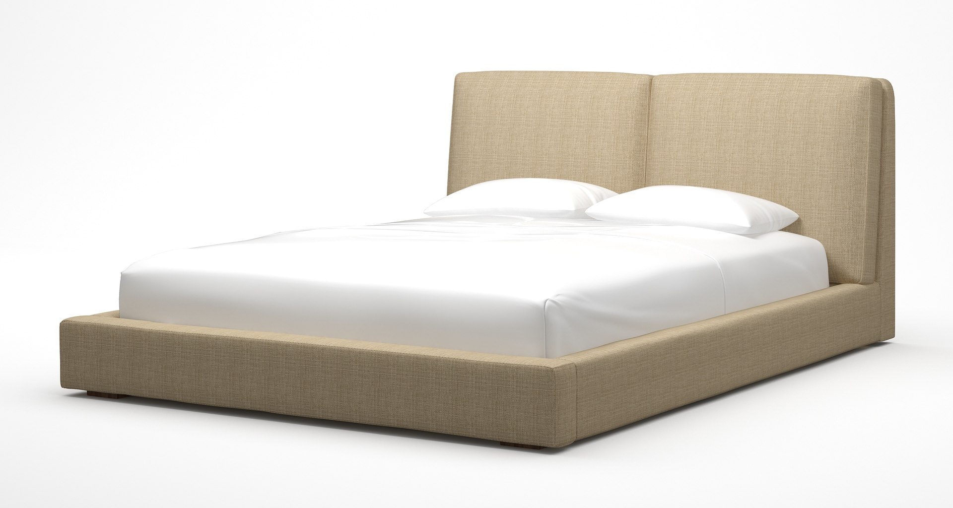 Chic Queen Size Bed 3D Model - TurboSquid 1190187