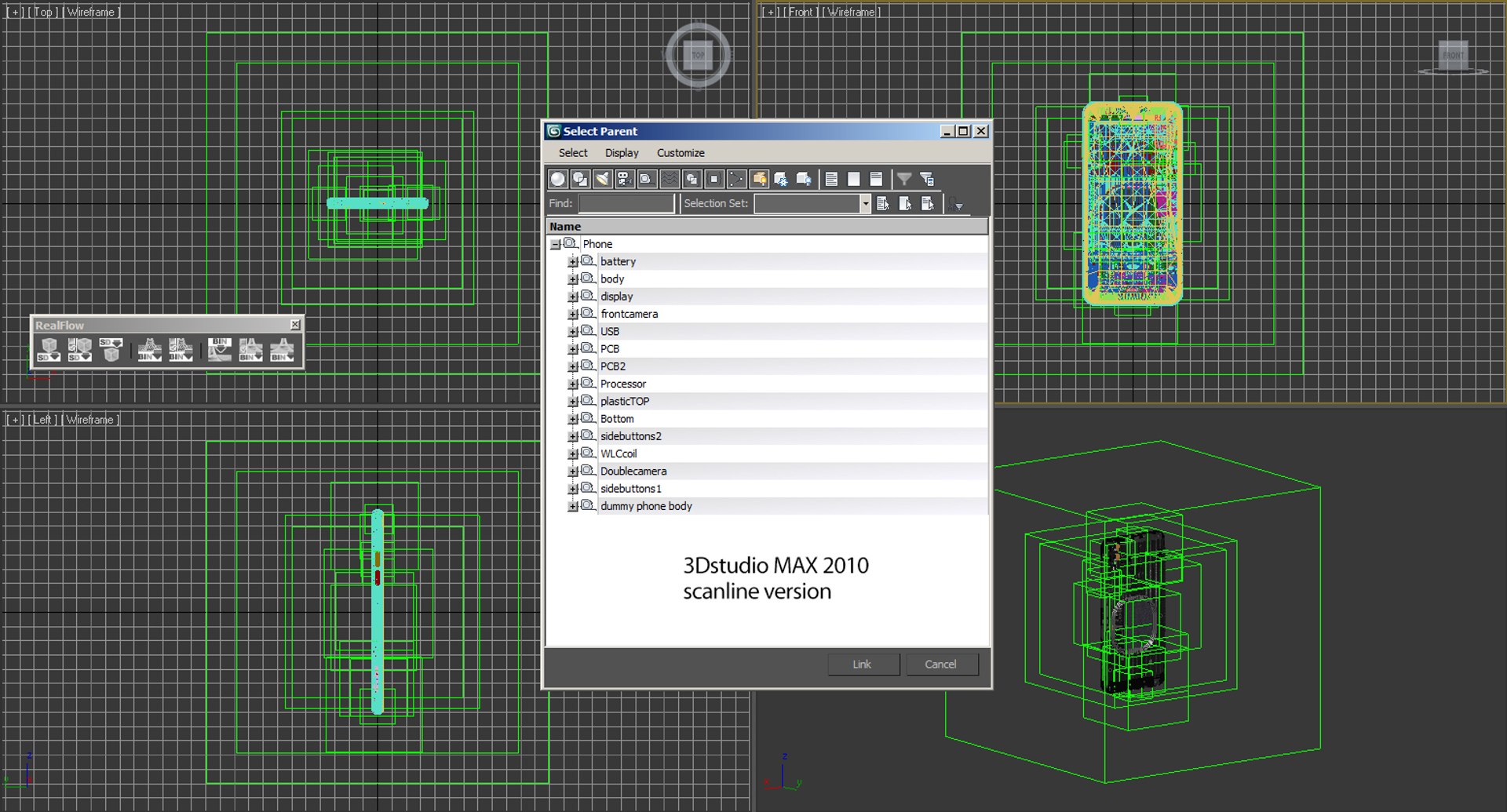 3D Model Smartphone Components Set Phone - TurboSquid 1294156