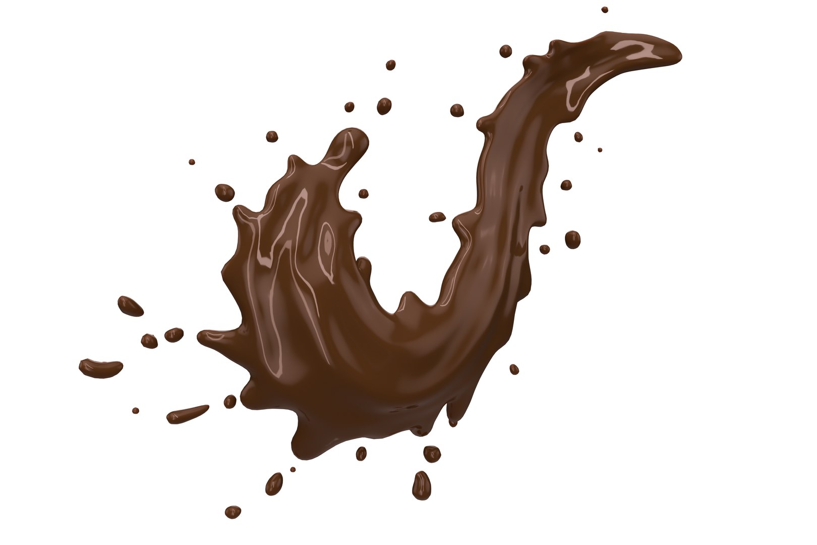 Chocolate Curve Splash 3D Model - TurboSquid 2131878