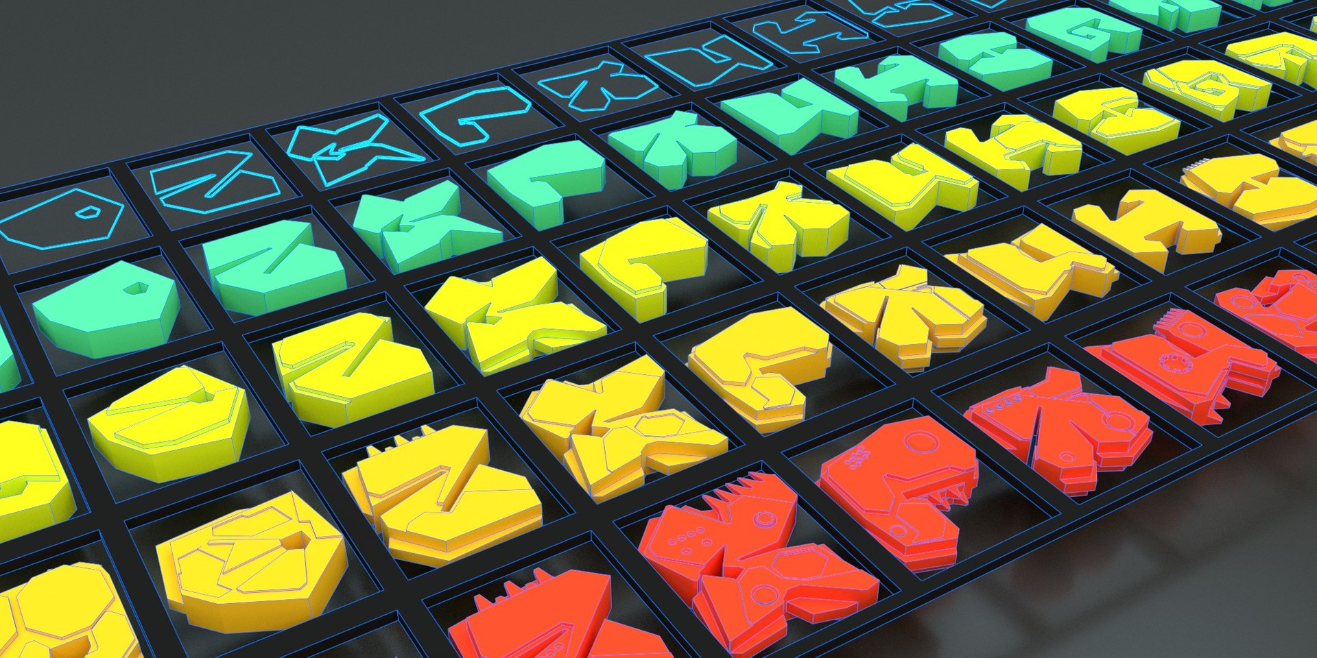 3D Alphabet Letter - TurboSquid 1186301