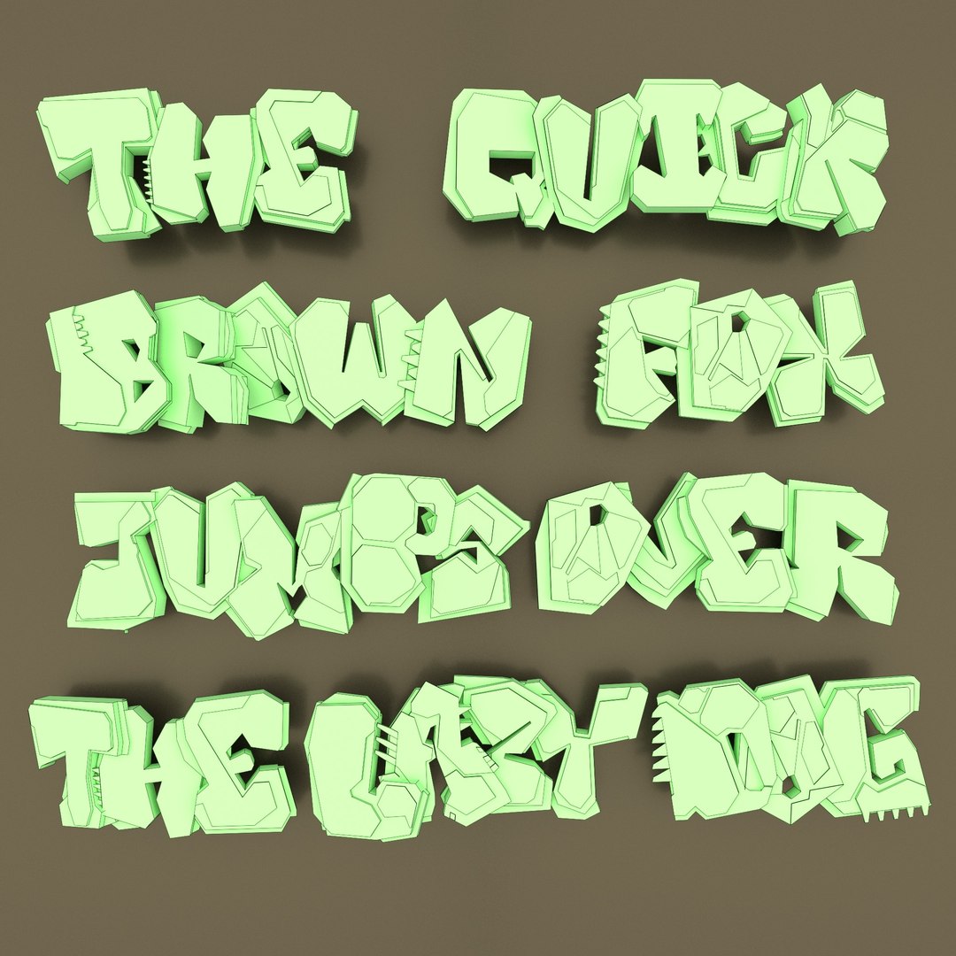 3D Alphabet Letter - TurboSquid 1186301