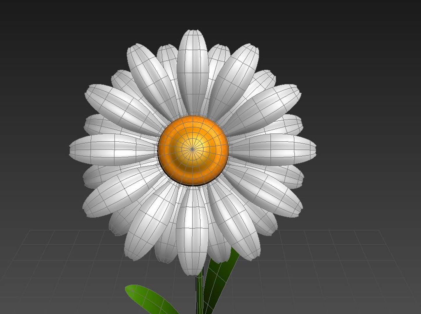 3D Daisy Cartoon Model - TurboSquid 1369550