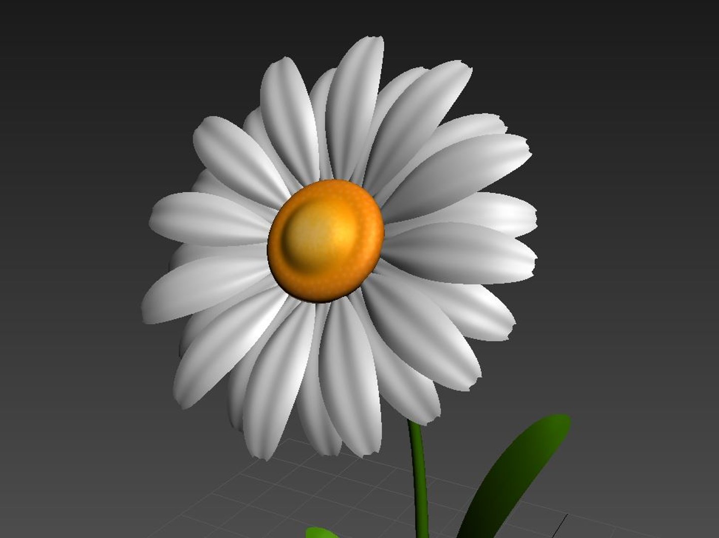 3D Daisy Cartoon Model - TurboSquid 1369550