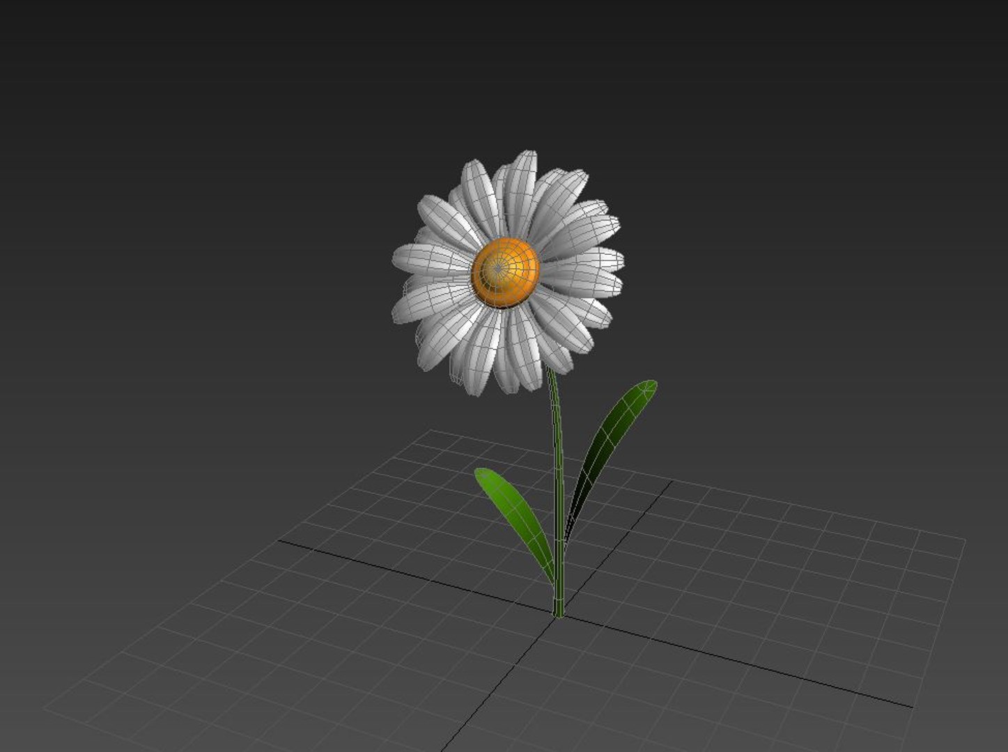 3D Daisy Cartoon Model - TurboSquid 1369550