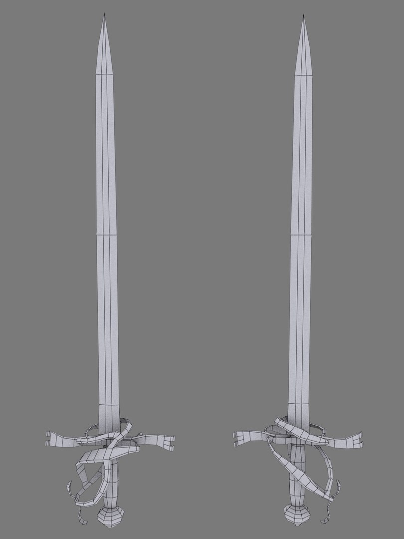 Rapier sword weapon 3D model - TurboSquid 1442702