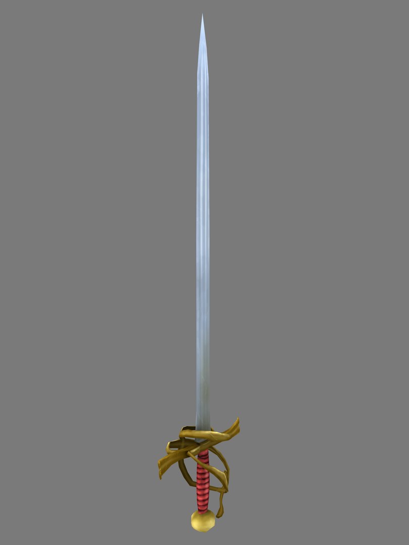 Rapier sword weapon 3D model - TurboSquid 1442702